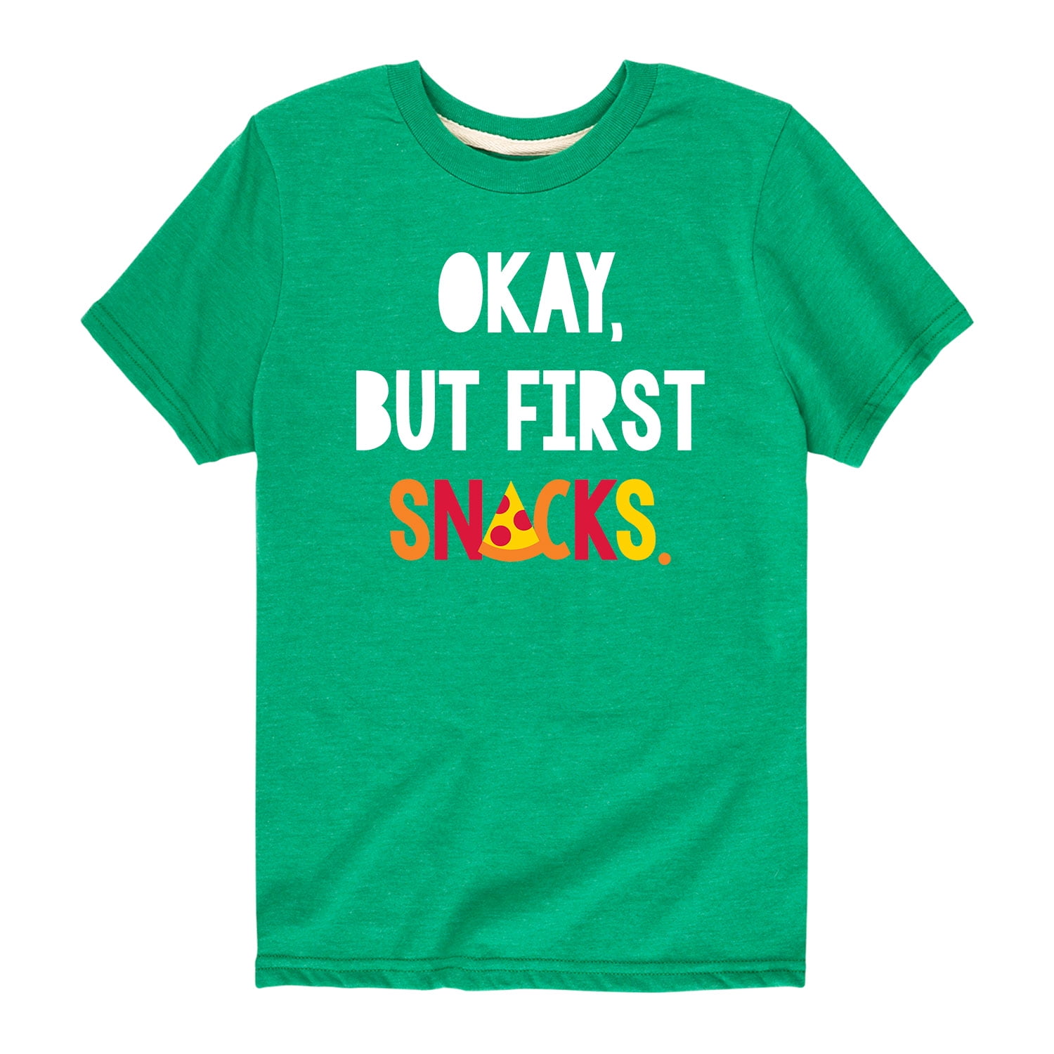 Instant Message - Okay But First Snacks - Toddler And Youth Short ...