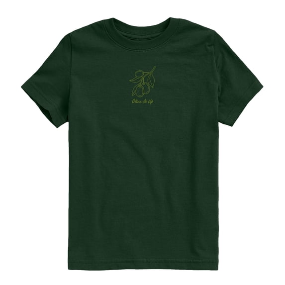 Instant Message - Olive It Up Small Center - Youth Boys Short Sleeve ...
