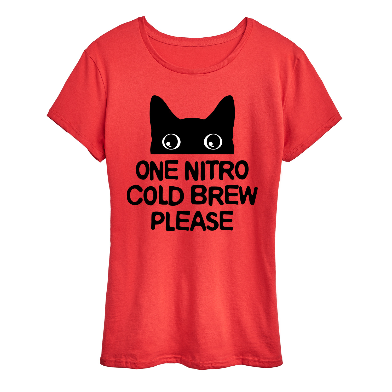 Instant Message - One Nitro Cat - Women's Short Sleeve Graphic T-Shirt - Walmart.com