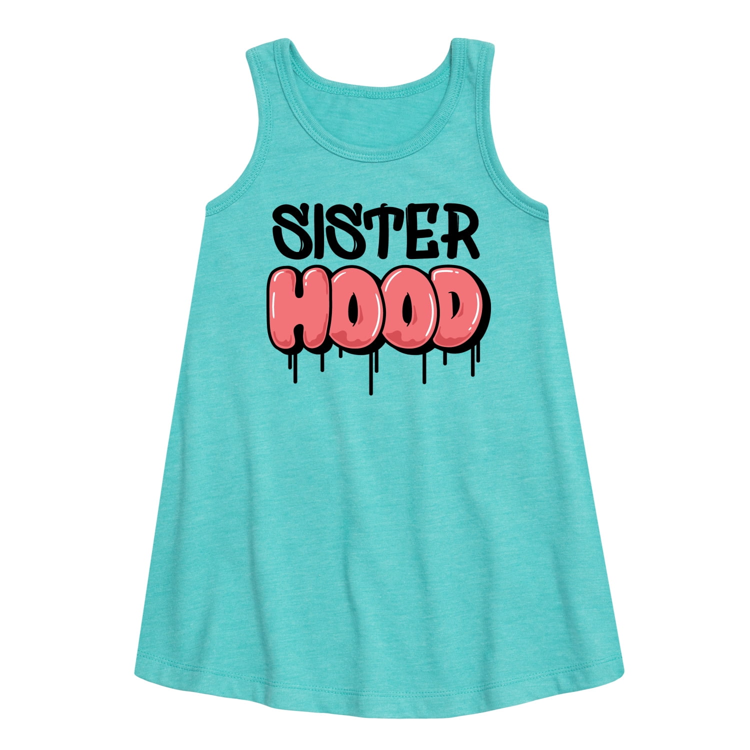 Instant Message - Paint Sisterhood - Girls Aline Dress - Walmart.com