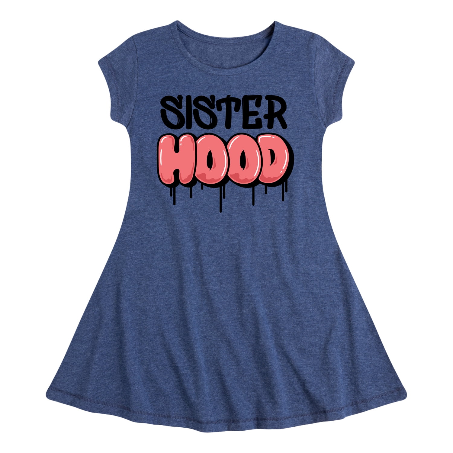 Instant Message - Paint Sisterhood - Girls Fit And Flare Cap Sleeve ...