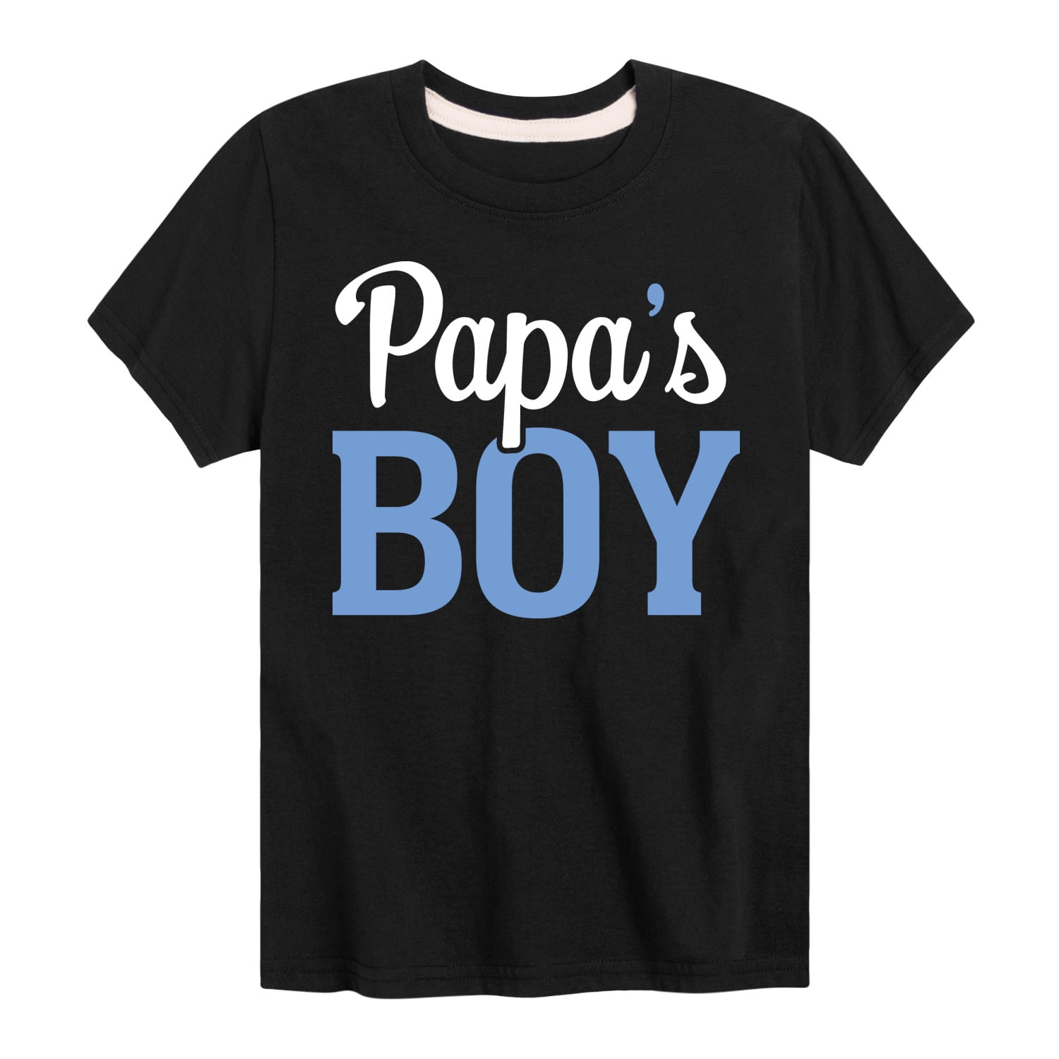 Instant Message - Papas Boy - Toddler & Youth Short Sleeve Graphic T-Shirt - Walmart.com