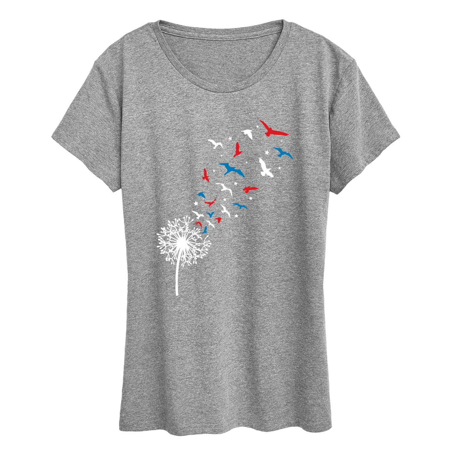 Instant Message - Patriotic Dandelion Birds - Women's Short Sleeve ...