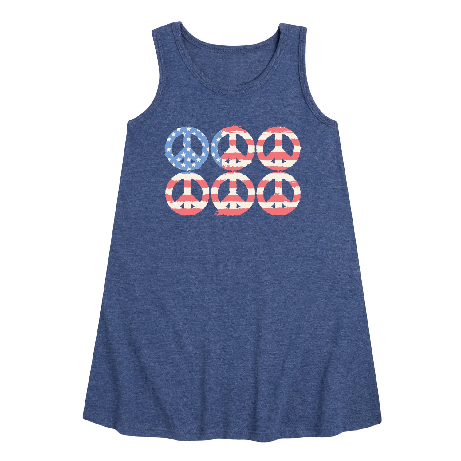 Instant Message - Peace Flag - Toddler & Youth Girls A-line Dress ...