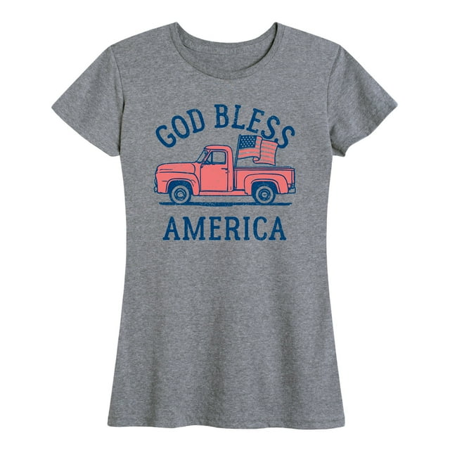 Instant Message - Pick Up Truck God Bless America - Women's Short ...