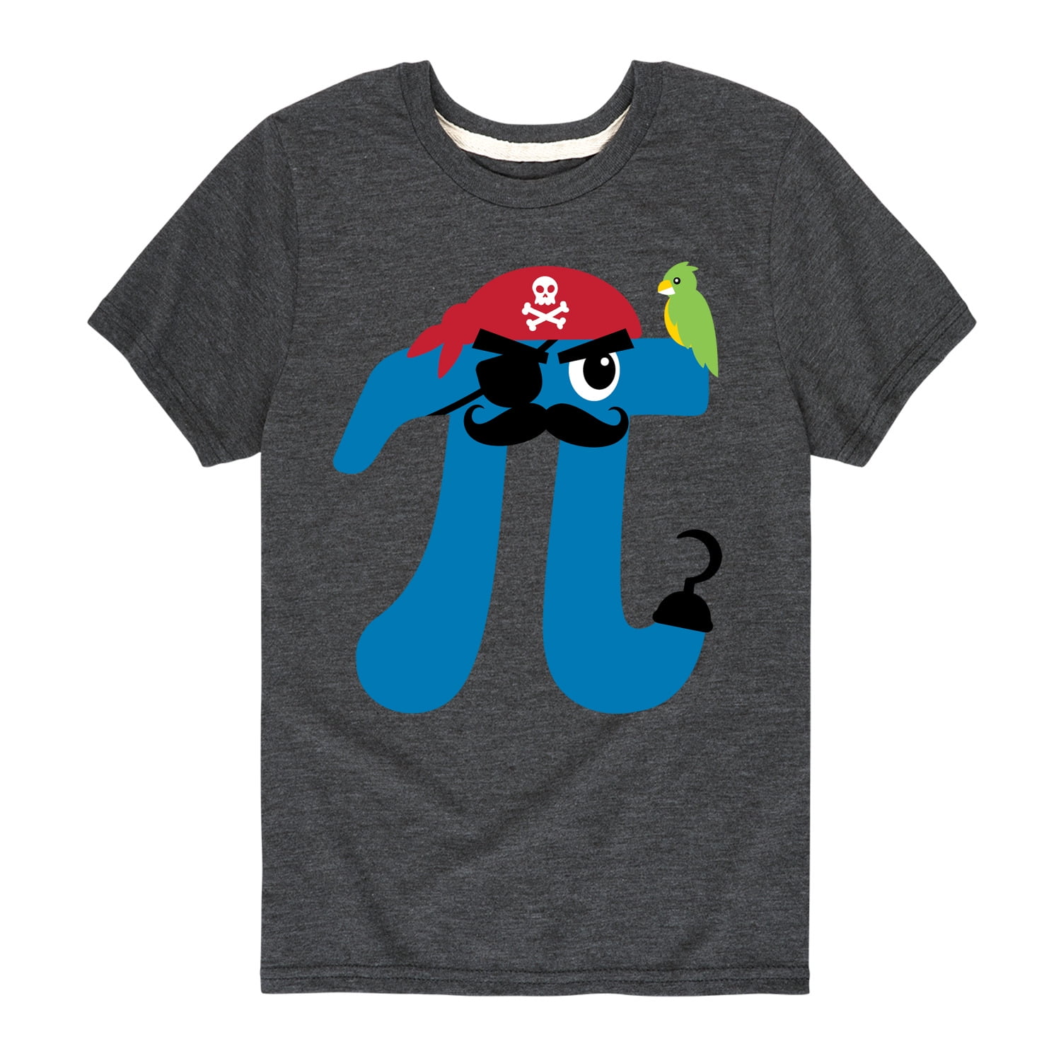 Instant Message - Pirate Pi Symbol - Toddler & Youth Short Sleeve Graphic T-Shirt - Walmart.com