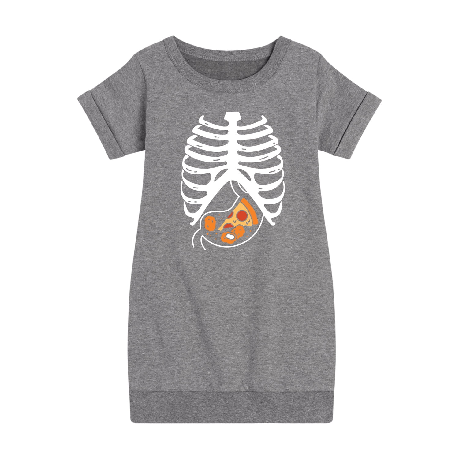 Instant Message - Pizza Nuggets Skeleton - Toddler & Youth Girls Fleece ...
