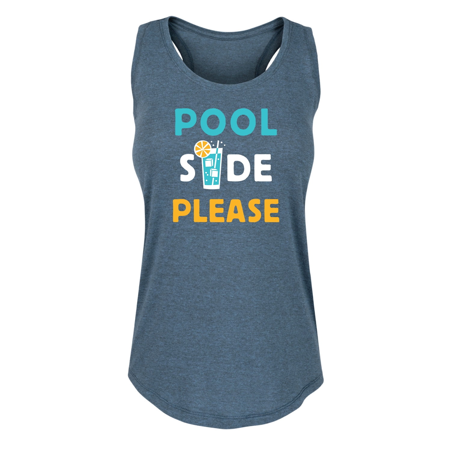 Instant Message - Poolside Please - Women's Racerback Tank - Walmart.com