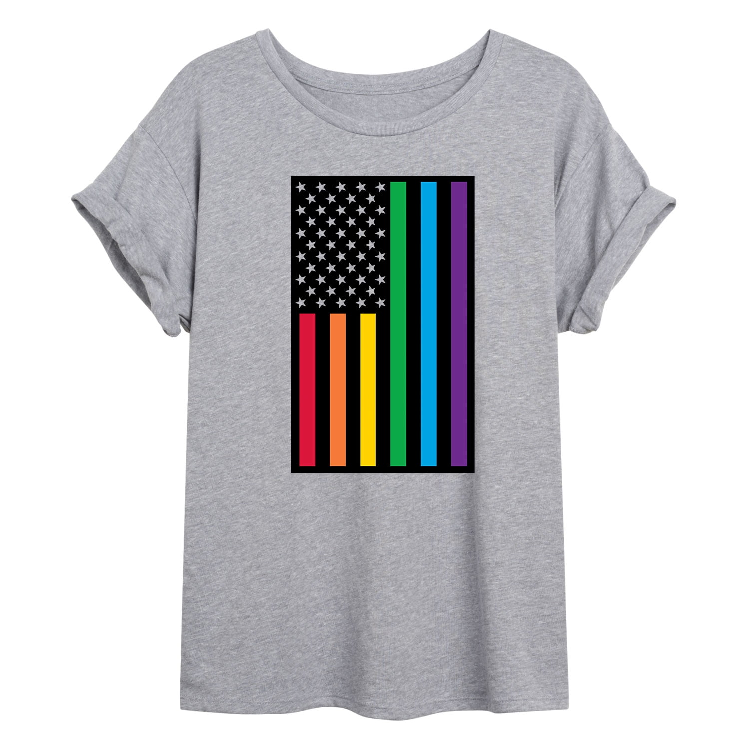 Instant Message - Pride Flag - Women's Oversized T-Shirt - Walmart.com