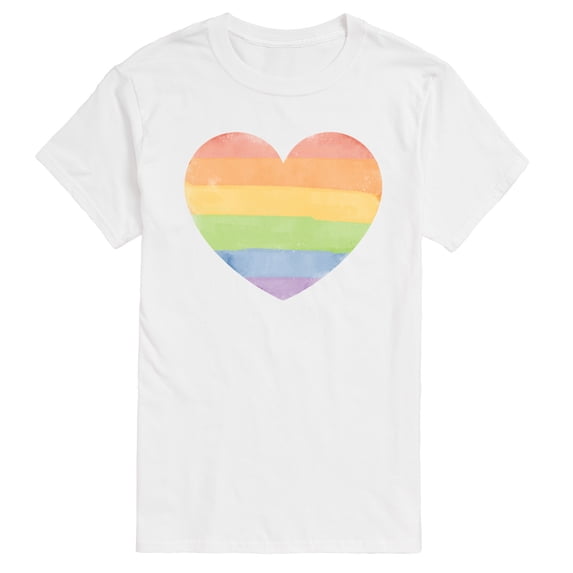 Instant Message - Rainbow Heart - Men's Short Sleeve Graphic T-shirt ...