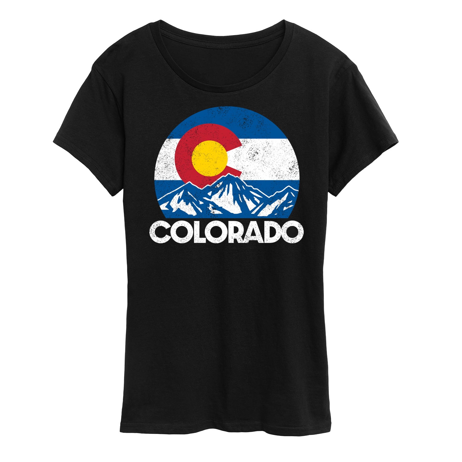 Instant Message - Retro Colorado Flag Mountains - Vacation Destination ...