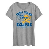 Instant Message - Retro Solar Eclipse - Womens Short Sleeve Graphic T ...
