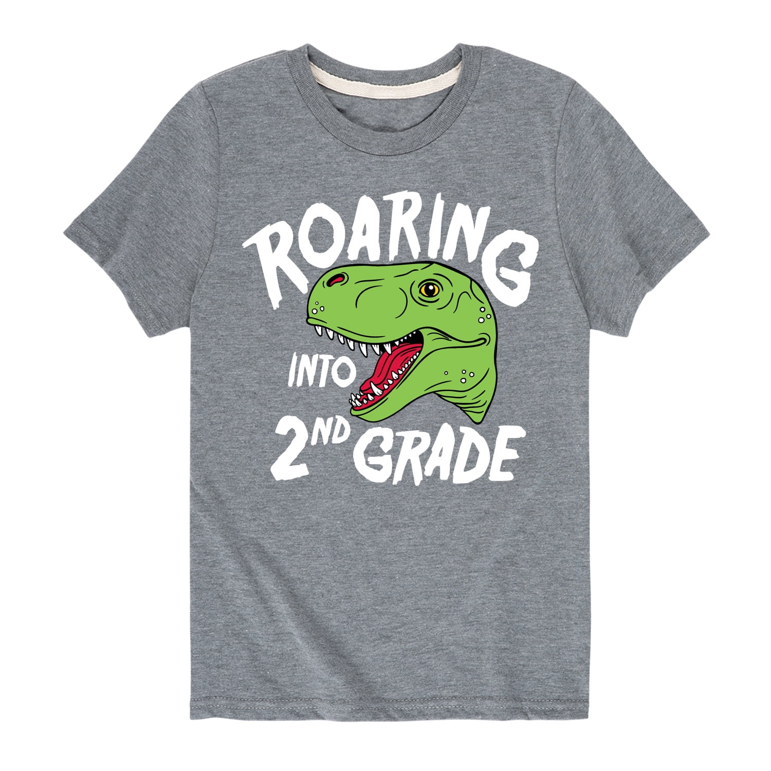 Instant Message - Roaring Into 2nd Grade - Youth Short Sleeve Graphic T ...