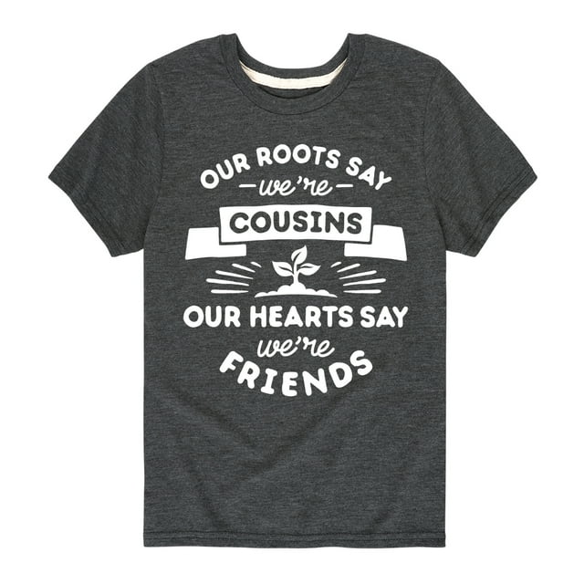 Instant Message - Roots Say Were Cousins - Toddler And Youth Short Sleeve Graphic T-Shirt ...