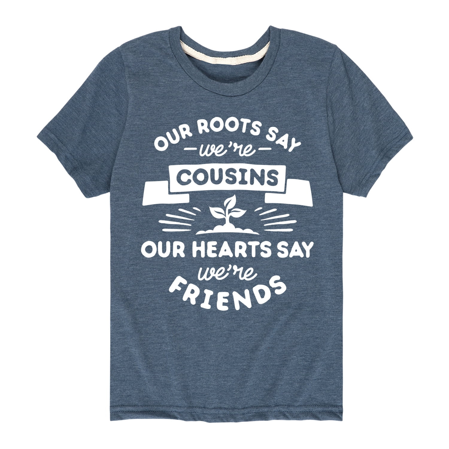 Instant Message - Roots Say Were Cousins - Toddler And Youth Short Sleeve Graphic T-Shirt ...
