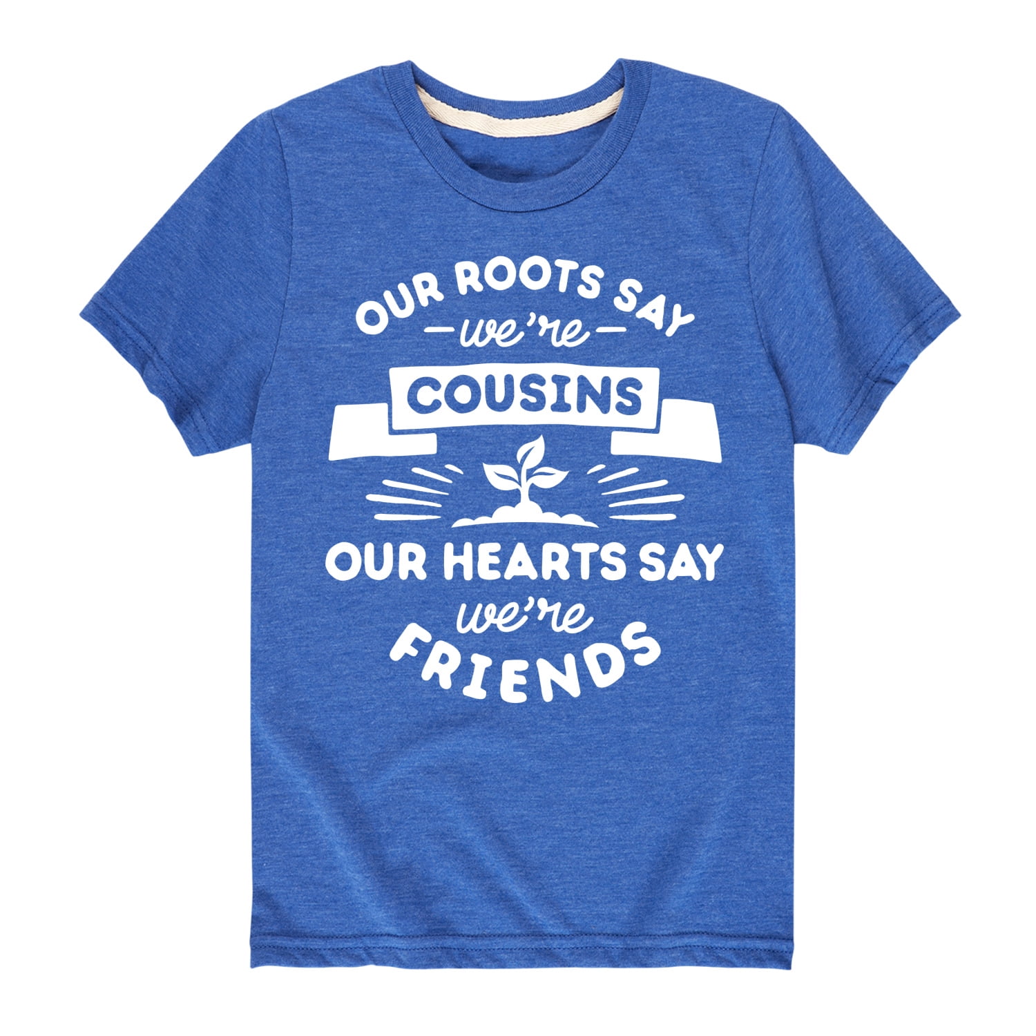 Instant Message - Roots Say Were Cousins - Toddler And Youth Short Sleeve Graphic T-Shirt ...