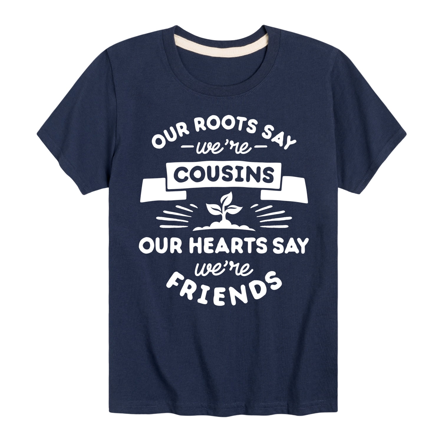 Instant Message - Roots Say Were Cousins - Toddler And Youth Short Sleeve Graphic T-Shirt ...
