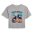 Instant Message - Santa Monica 86 - Juniors Cropped Graphic T-Shirt ...