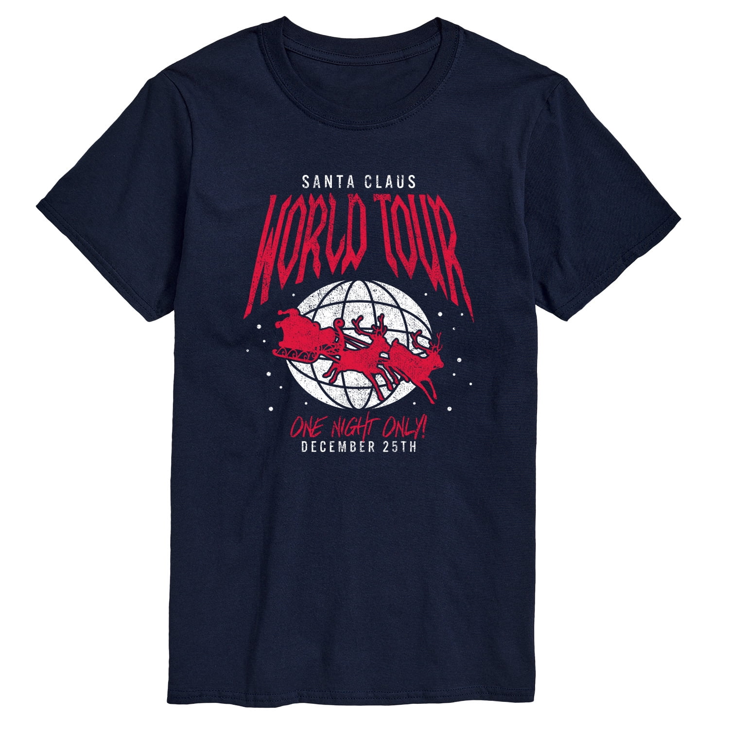 Instant Message - Santa World Tour - Men's Short Sleeve Graphic T-Shirt ...