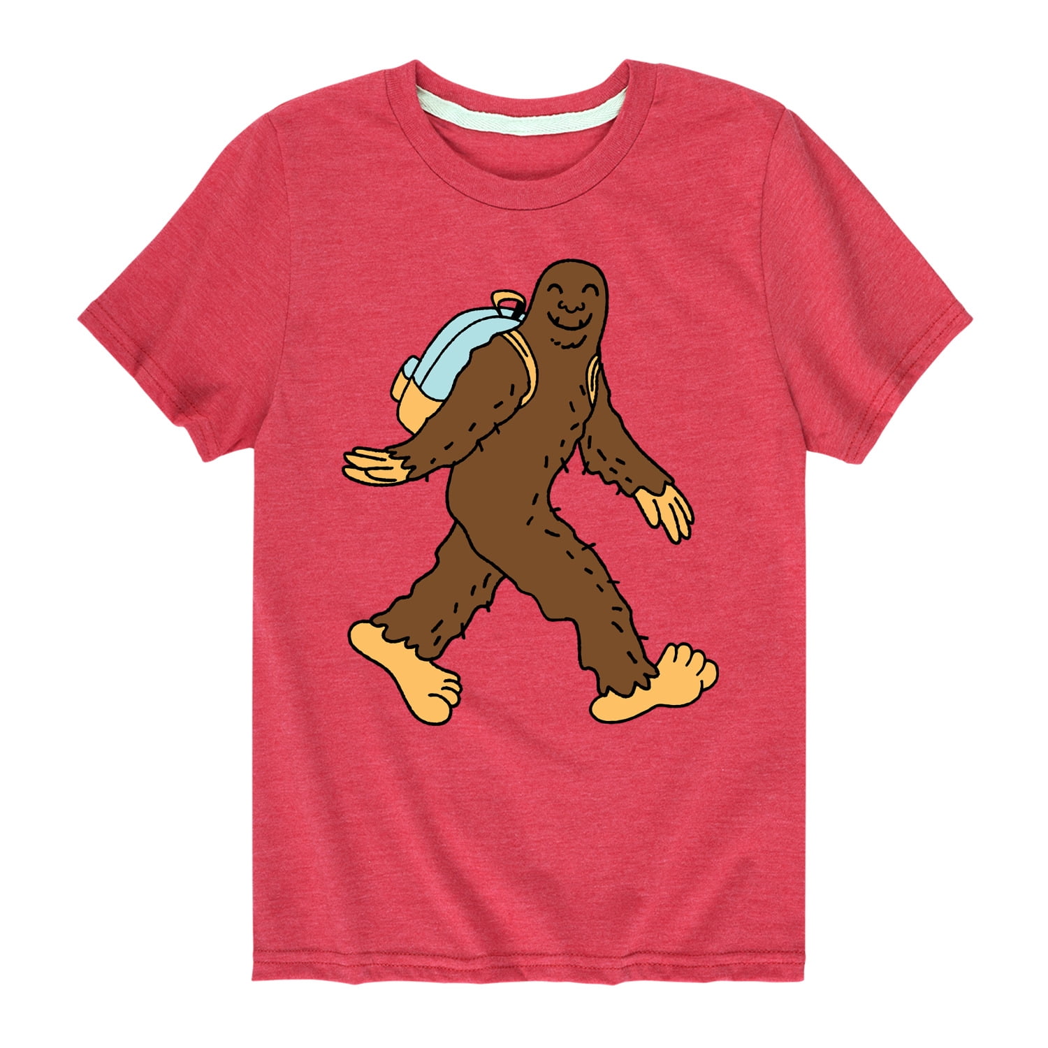 Instant Message - Sasquatch Backpack - Youth Short Sleeve Graphic T ...