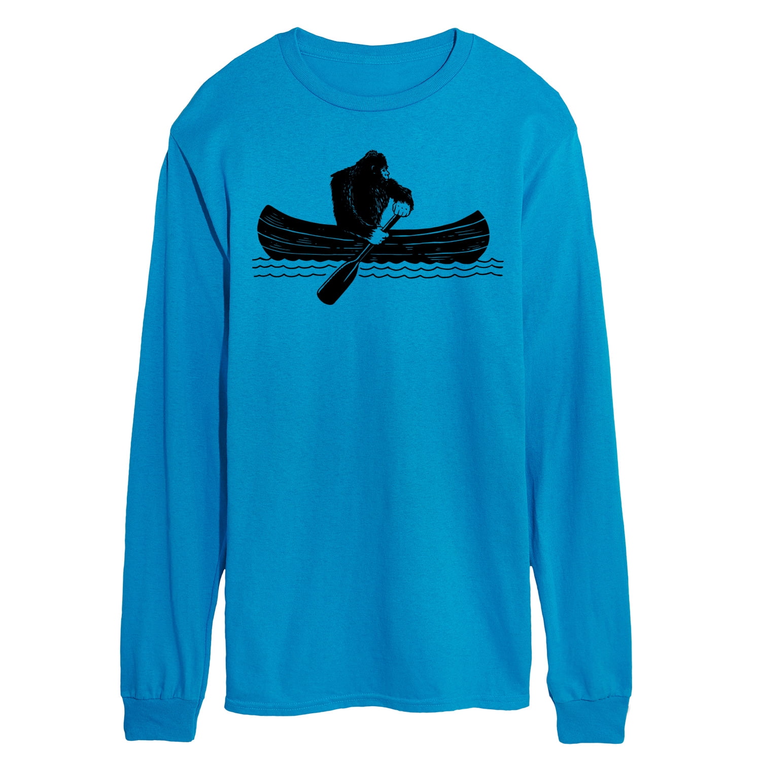 Instant Message - Sasquatch Canoe - Men's Long Sleeve T-Shirt - Walmart.com