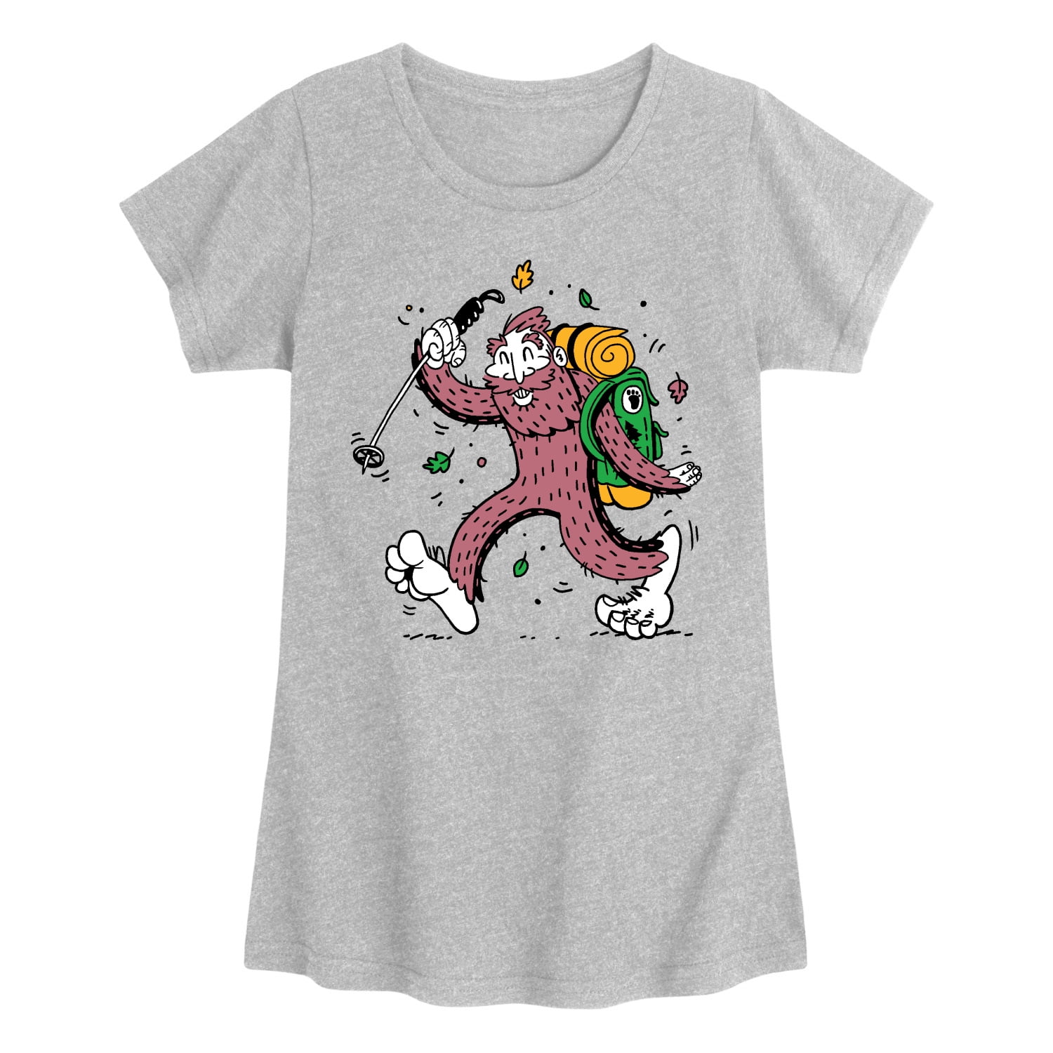 Instant Message - Sasquatch Hike - Youth Girls Short Sleeve T-Shirt ...