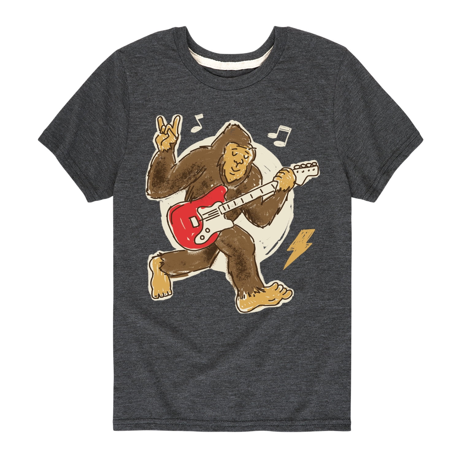 Instant Message - Sasquatch Rock & Roll - Toddler & Youth Short Sleeve ...