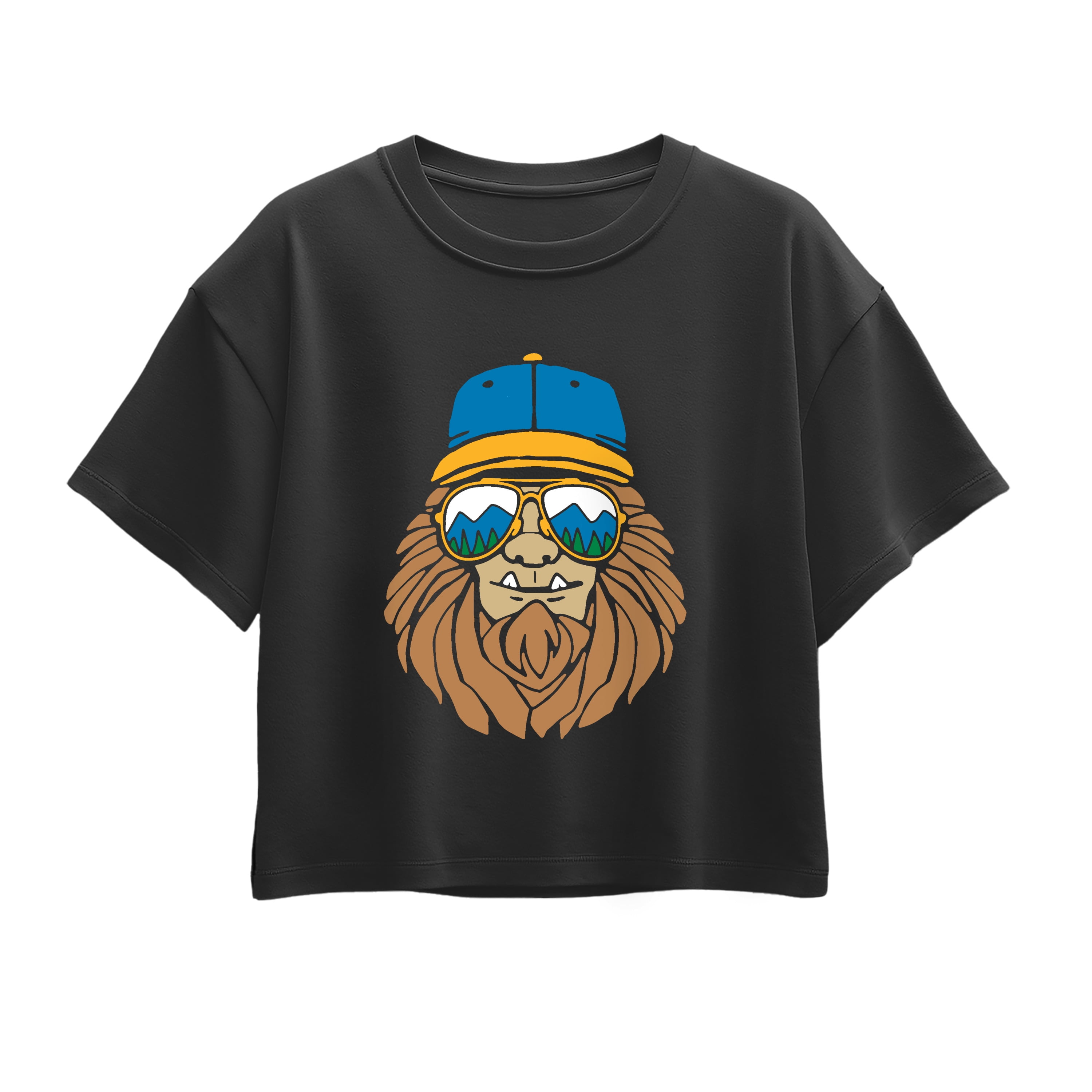 Instant Message - Sasquatch Sunglasses - Youth Girl Short Sleeve Boxy ...