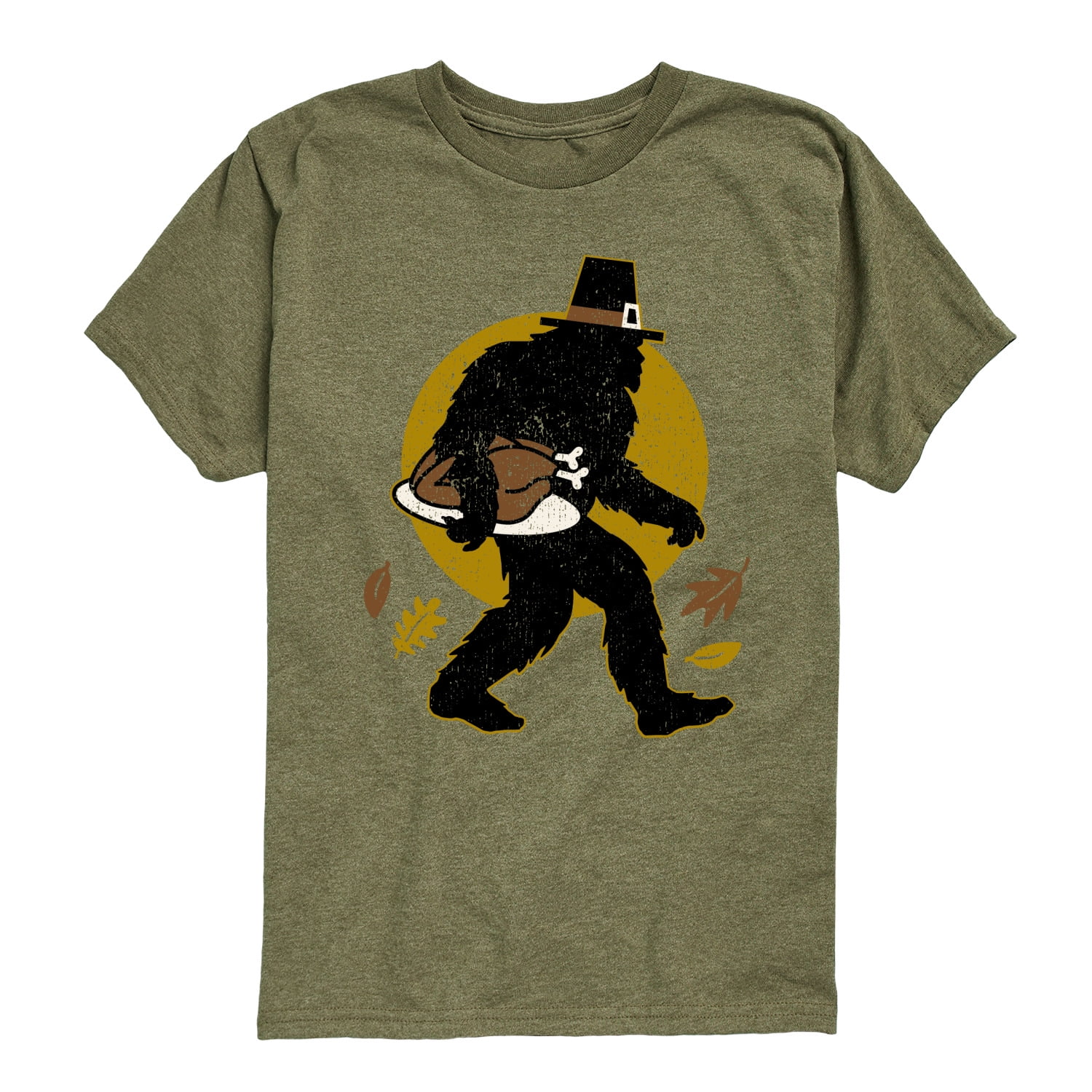 Instant Message - Sasquatch Turkey - Youth Short Sleeve Graphic T-Shirt ...