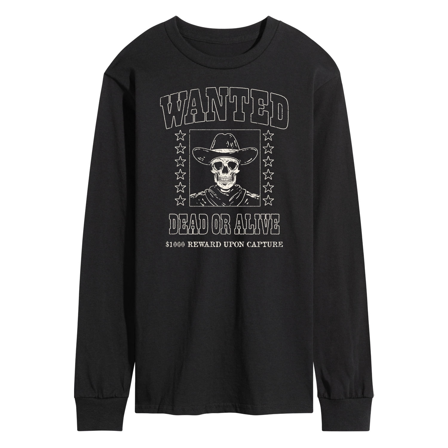 Instant Message - Skeleton Wanted Poster - Men's Long Sleeve T-Shirt ...