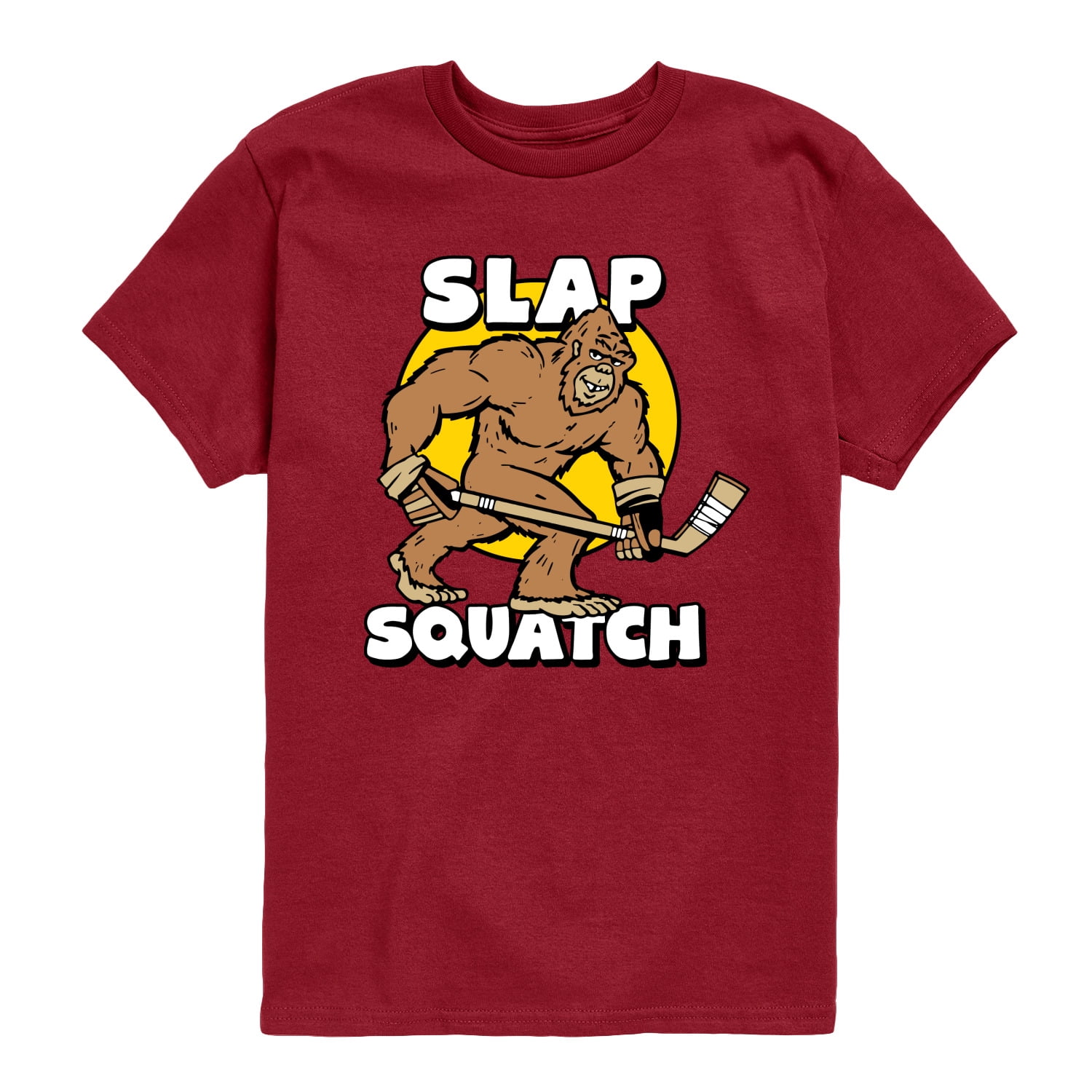 Instant Message - Slap Squatch Hockey - Youth Boys Short Sleeve Graphic ...