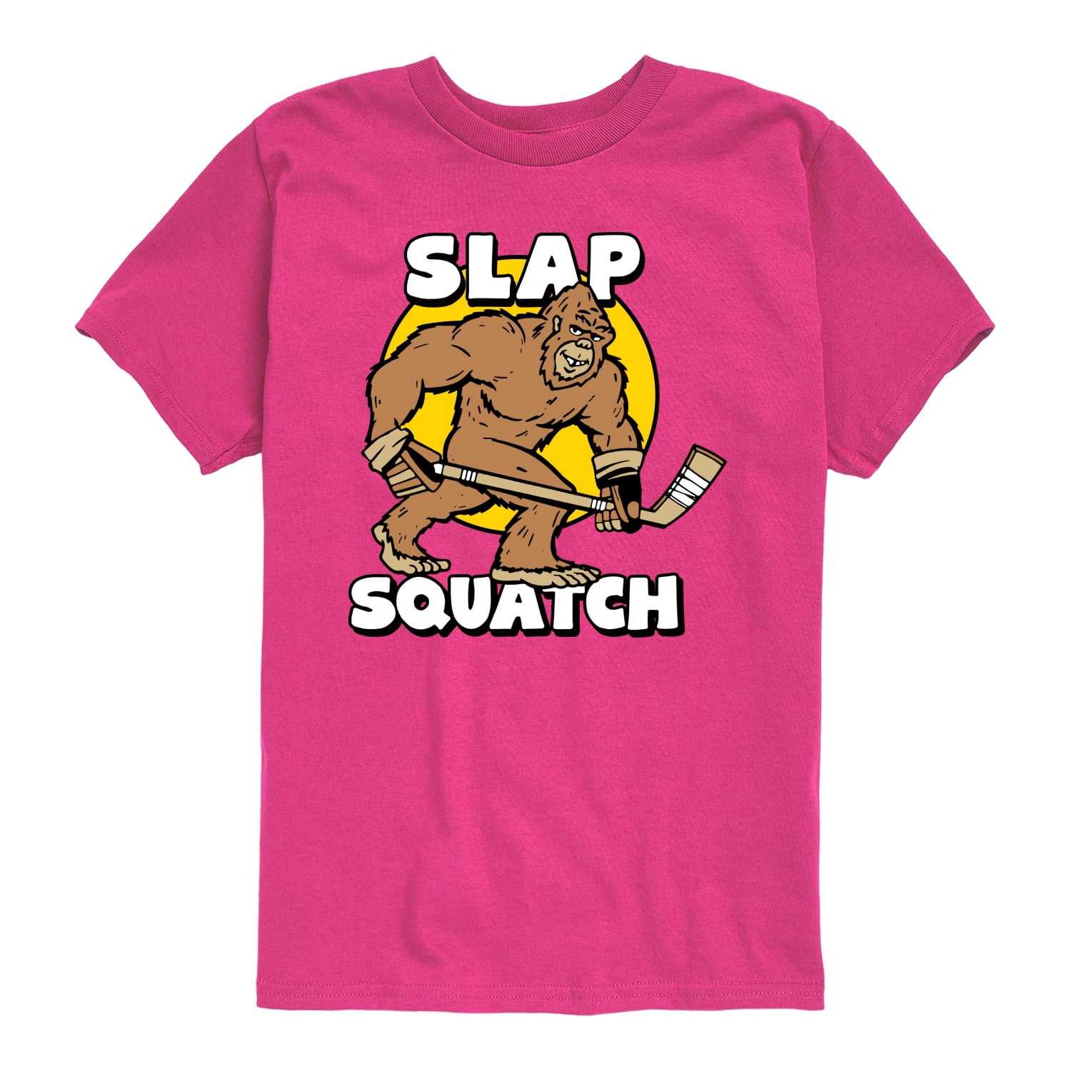 Instant Message - Slap Squatch Hockey - Youth Boys Short Sleeve Graphic ...