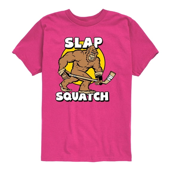 Instant Message - Slap Squatch Hockey - Youth Boys Short Sleeve Graphic ...