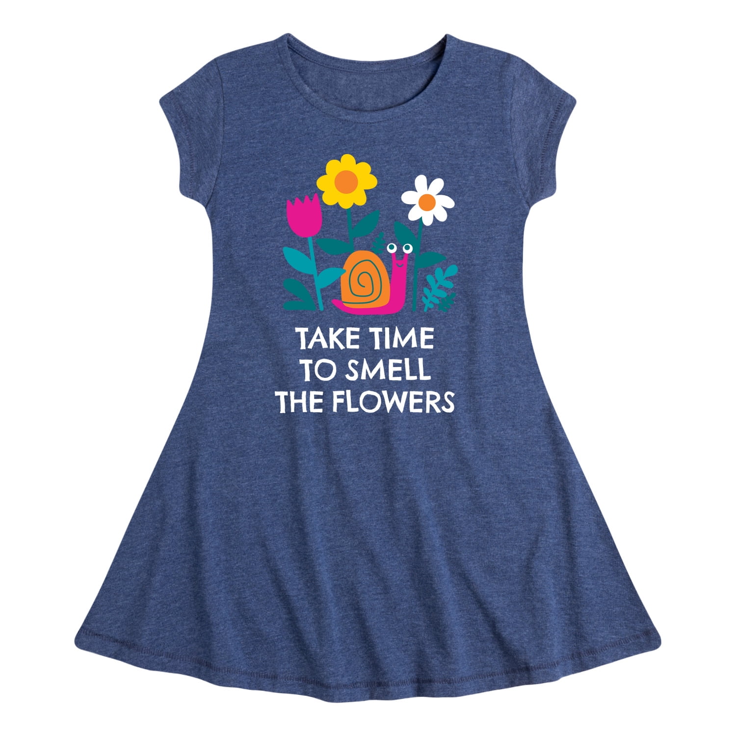 Instant Message - Smell The Flowers Snail - Toddler And Youth Girls Fit ...