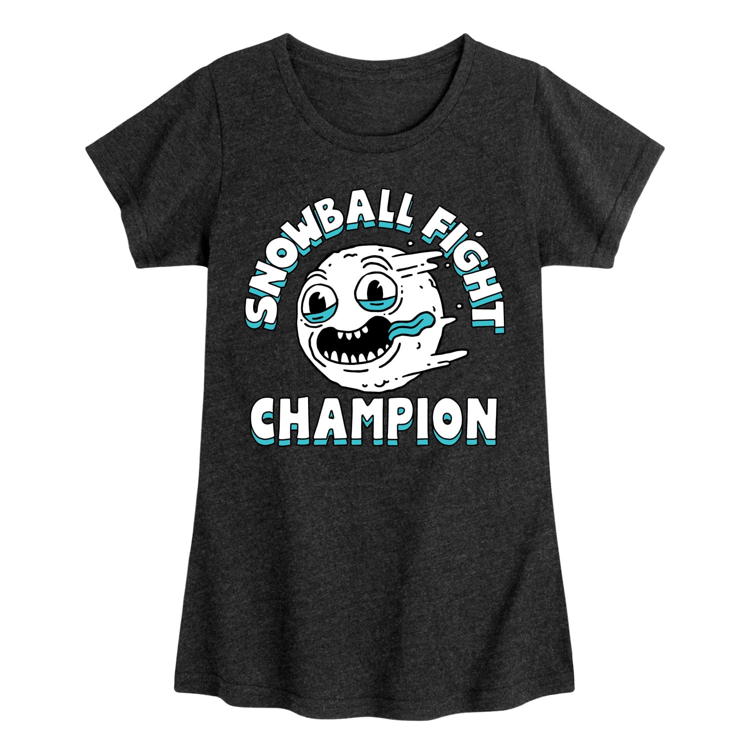 Instant Message - Snowball Fight Champion - Toddler & Youth Girls Short ...
