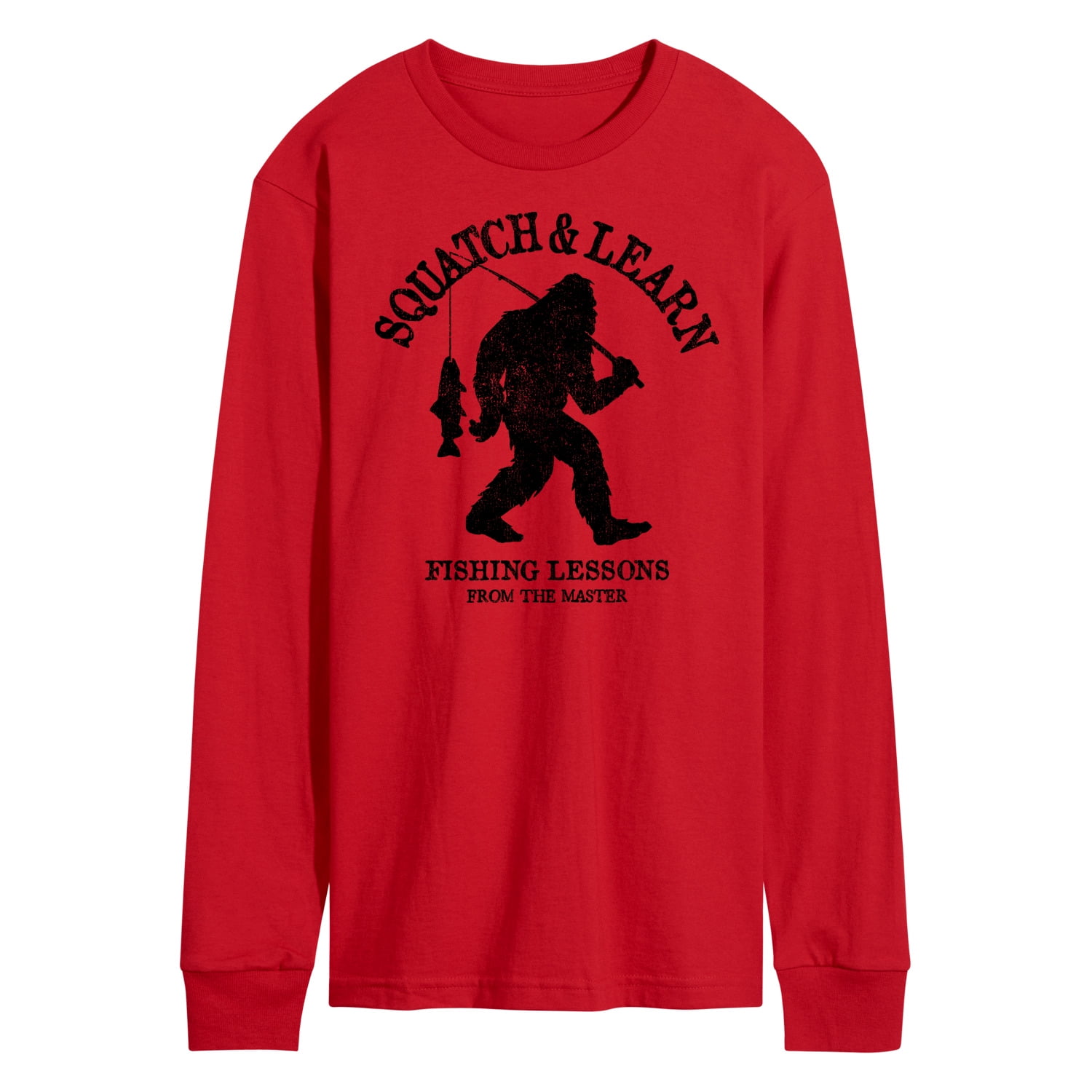 Instant Message - Squatch And Learn - Men's Long Sleeve T-Shirt ...