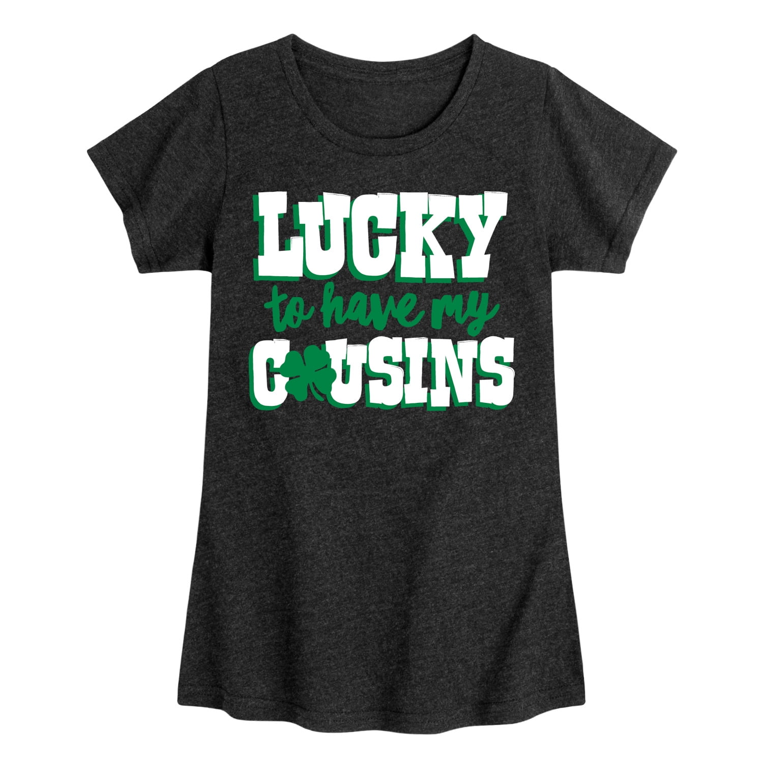 Instant Message - St. Patrick's Day - Lucky to Have My Cousins - Toddler And Youth Girls Short ...