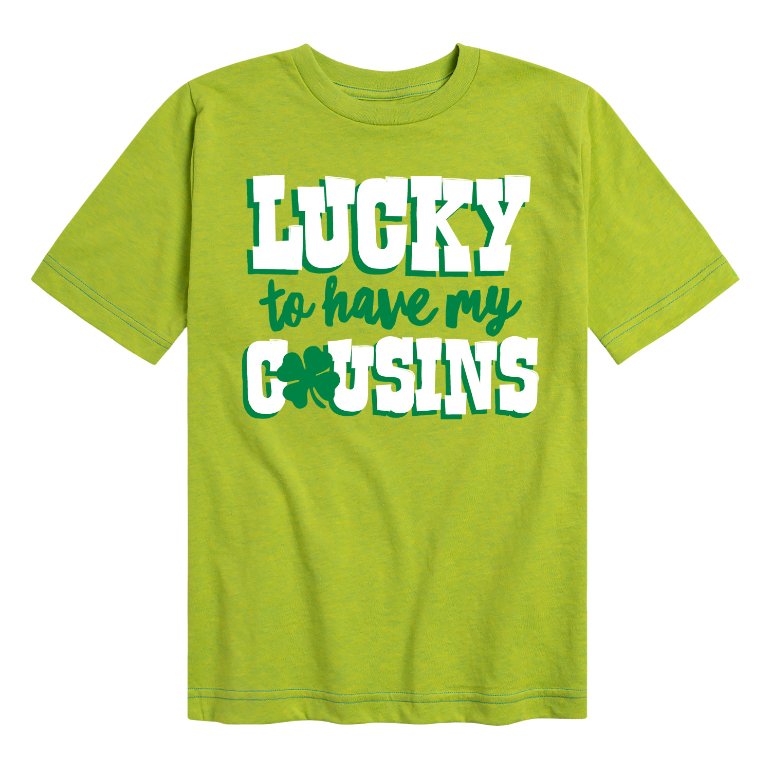 Instant Message - St. Patrick's Day - Lucky to Have My Cousins - Toddler And Youth Short Sleeve ...