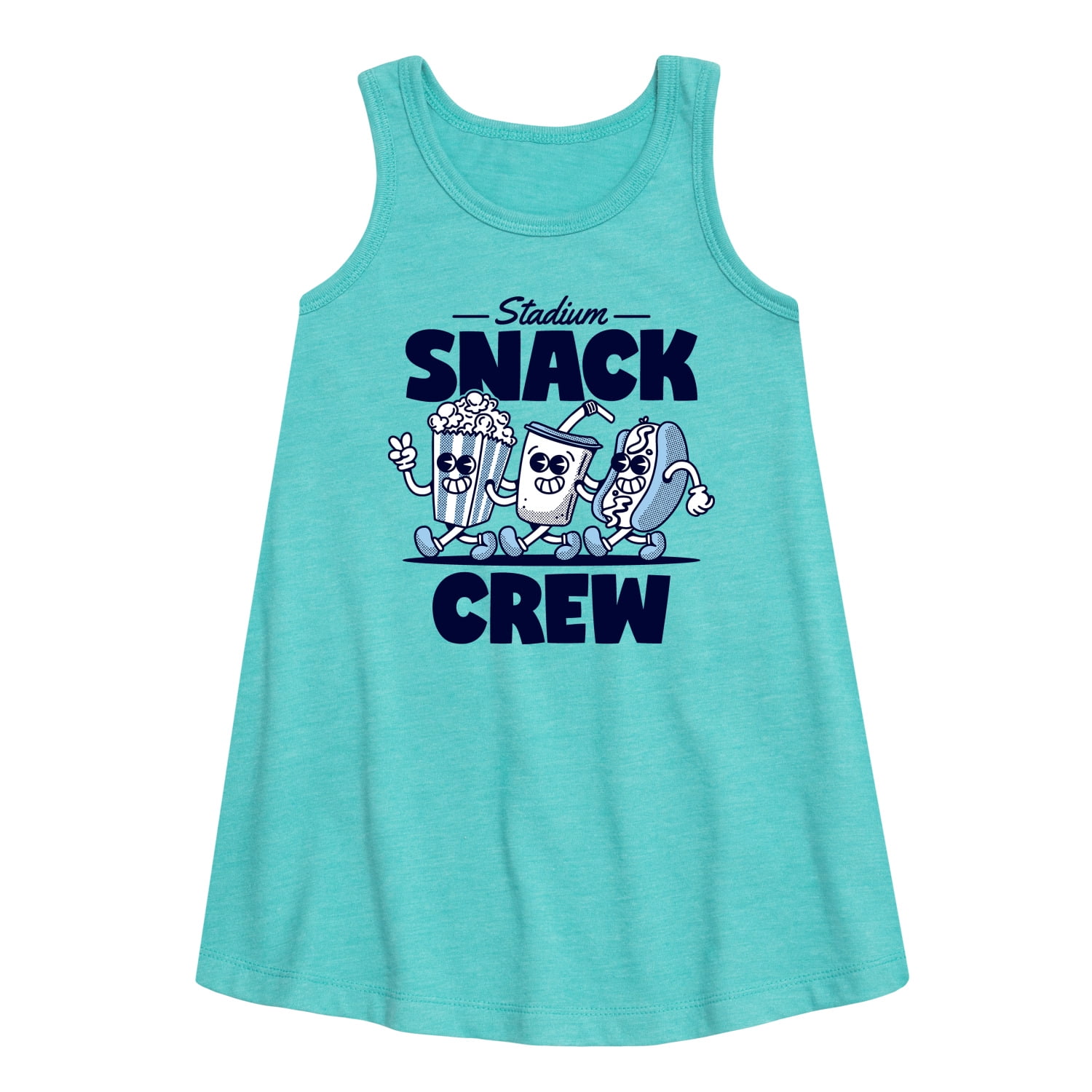 Instant Message - Stadium Snack Crew - Girls Aline Dress - Walmart.com