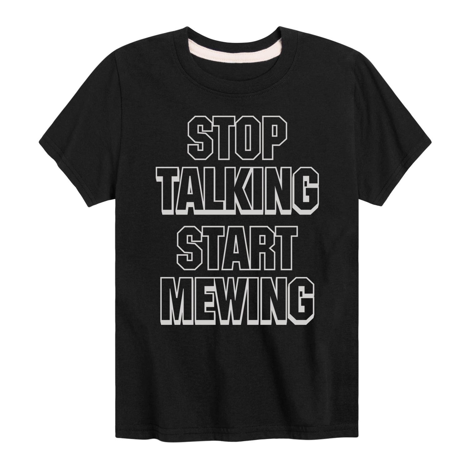 Instant Message - Stop Talking Start Mewing - Toddler and Youth Short ...