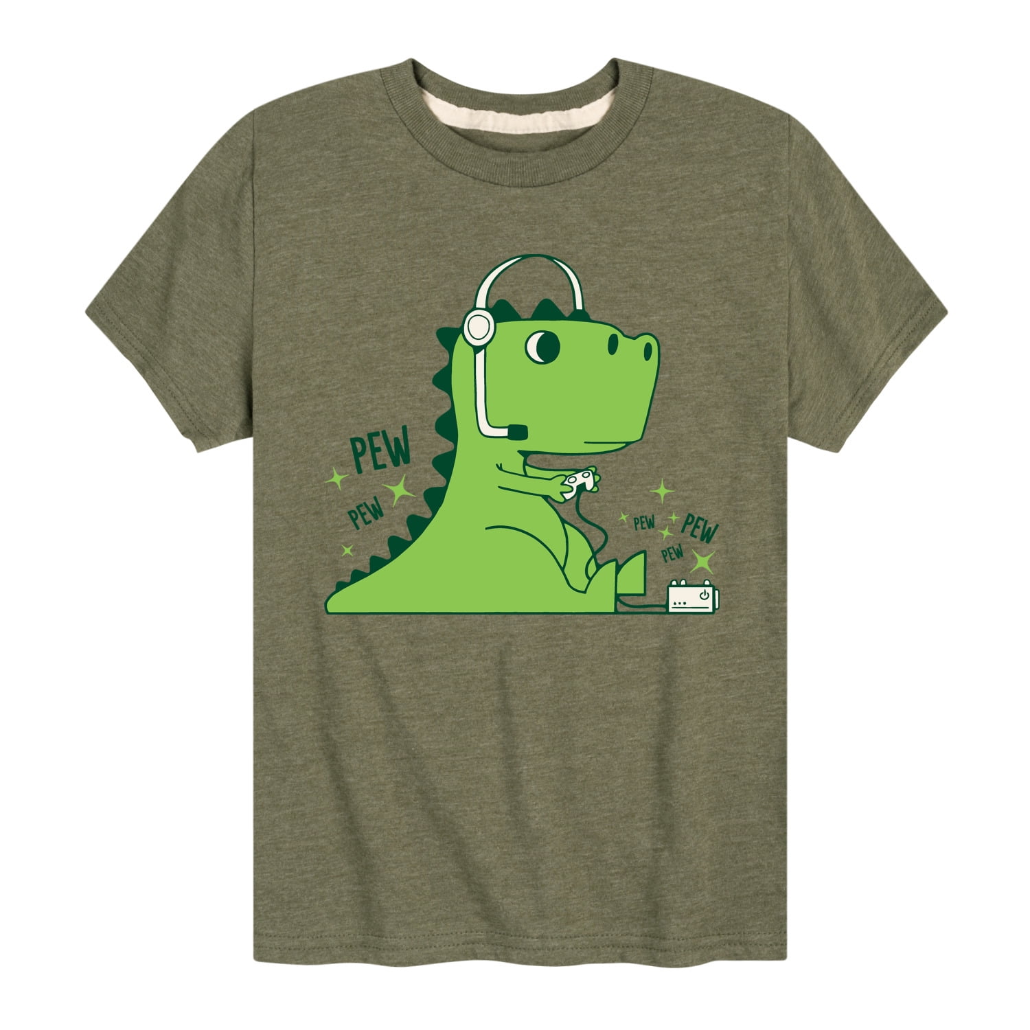Instant Message - T-Rex Gamer: Pew Pew Pew - Toddler & Youth Short ...
