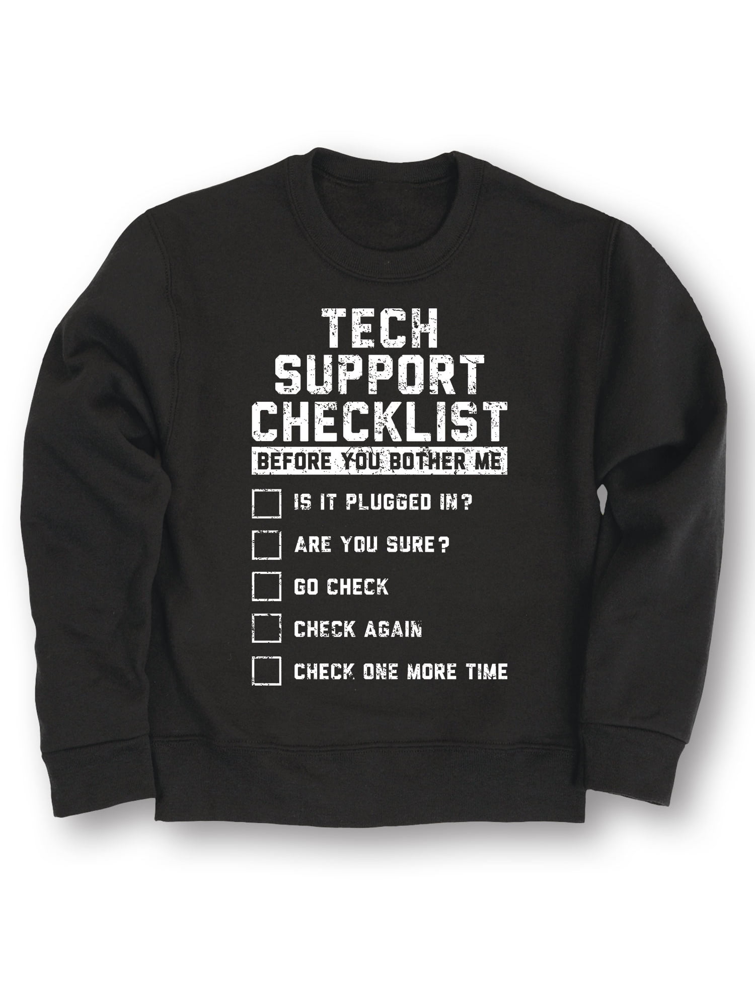Instant Message - Tech Support Checklist-MEN ADULT CREW FLEECE-2XL ...