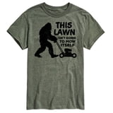Instant Message - This Lawn Sasquatch - Men's Short Sleeve Graphic T ...