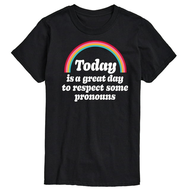 Instant Message - Today Great Day Pronouns - LGBT Pride Ally - Men's ...
