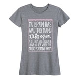 Instant Message - Too Many Tabs Open - Women's Short Sleeve Graphic T ...