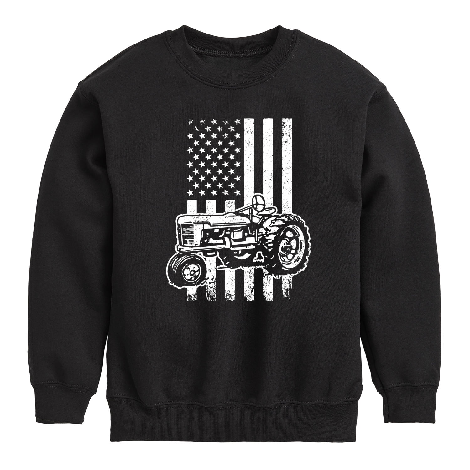 Instant Message - Tractor American Flag - Toddler & Youth Crewneck ...