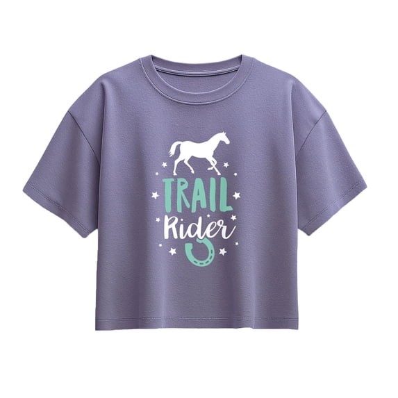 Instant Message - Trail Rider - Youth Girls Boxy T-Shirt - Walmart.com