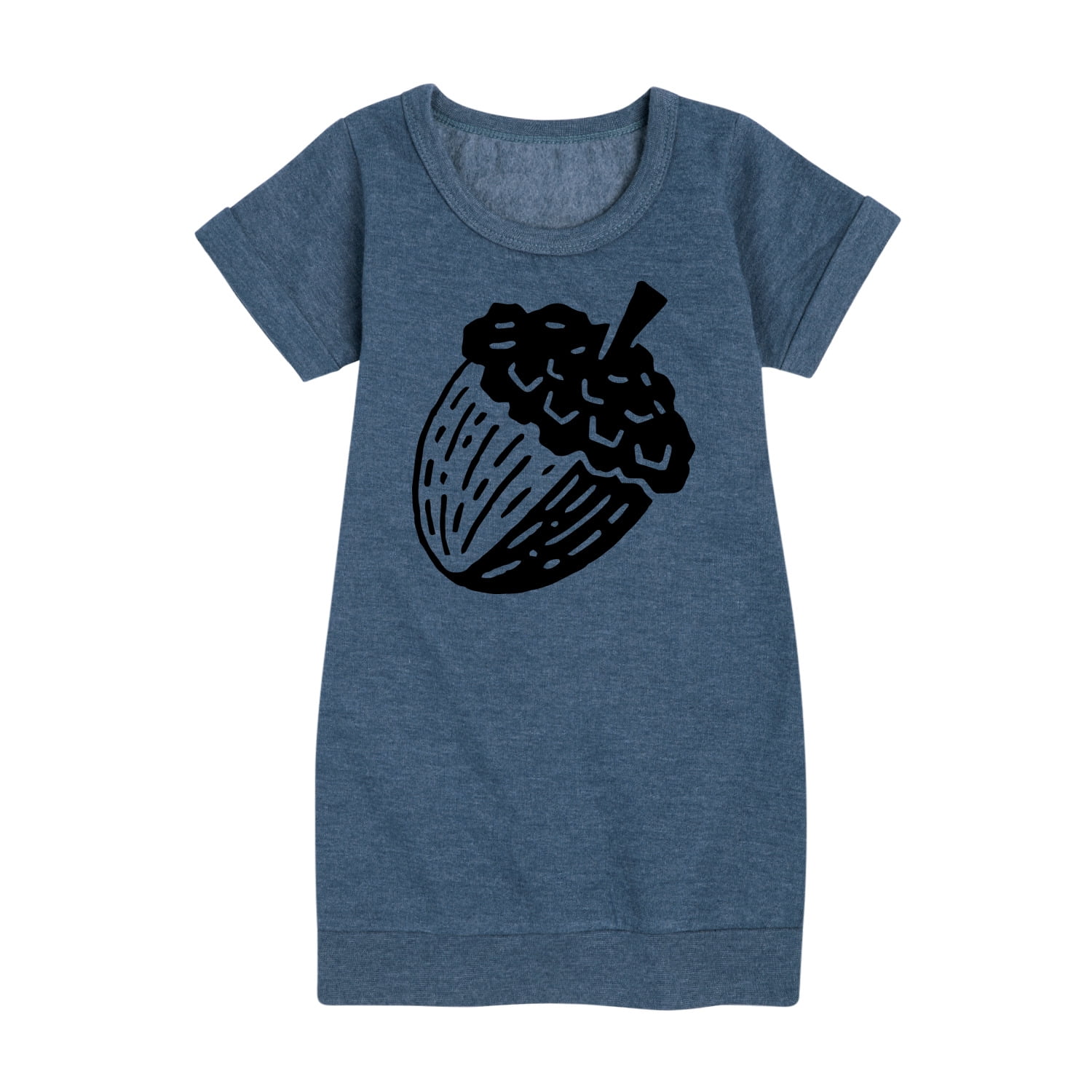 Instant Message - Tree And Acorn - Toddler & Youth Girls Fleece Dress ...