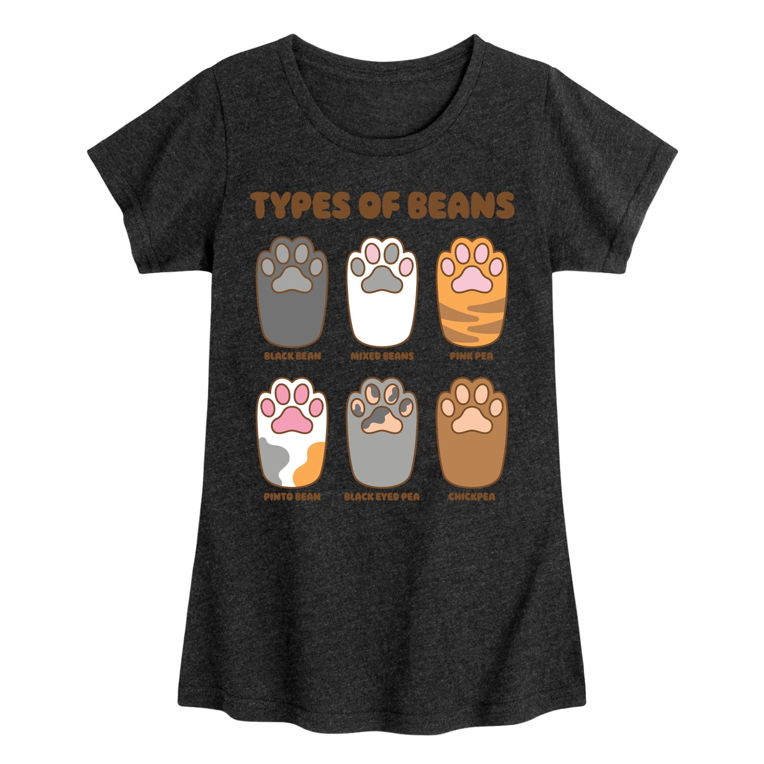 Instant Message - Types Of Cat Beans - Toddler & Youth Girls Short ...