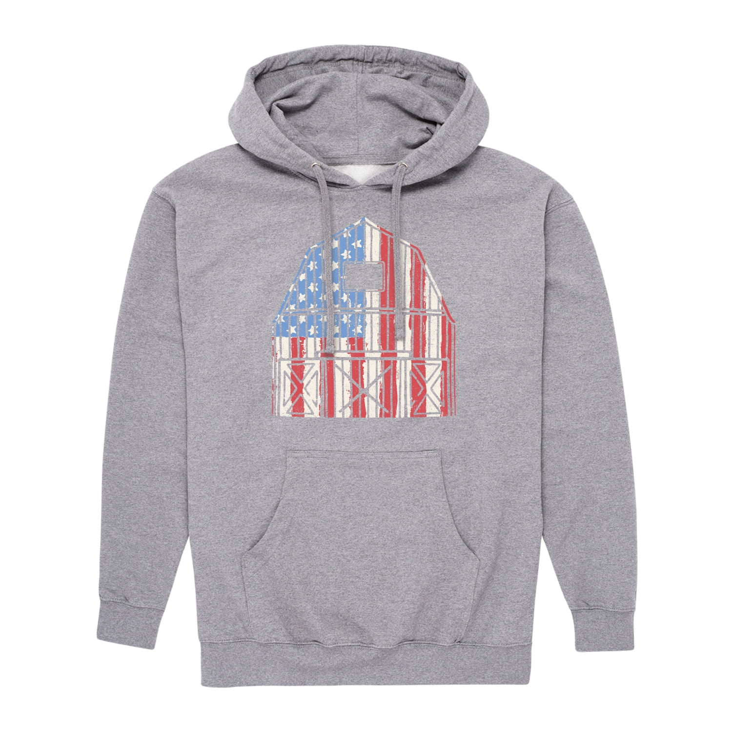 Instant Message - USA Barn - Men's Pullover Hooded Fleece Sweatshirt ...
